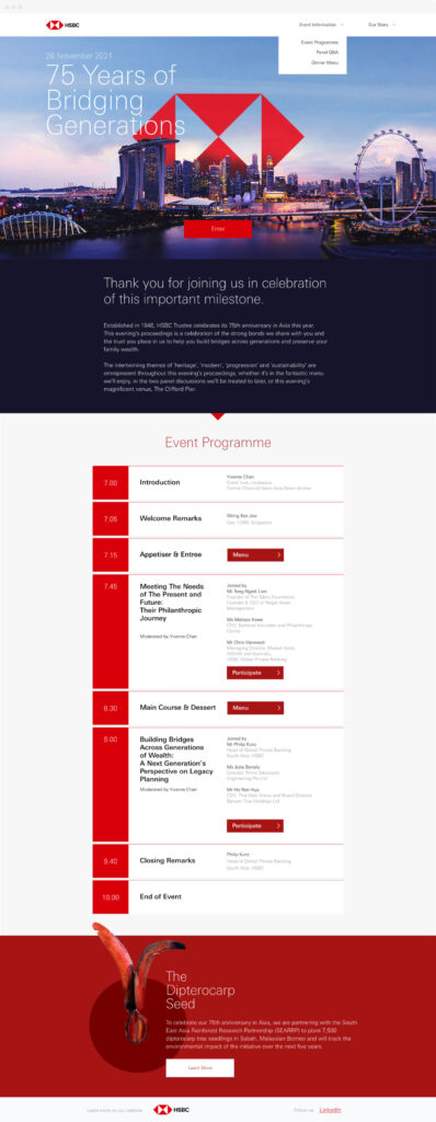 HSBC Trustee 75th Anniversary - Soda Plus Creative Design Studio